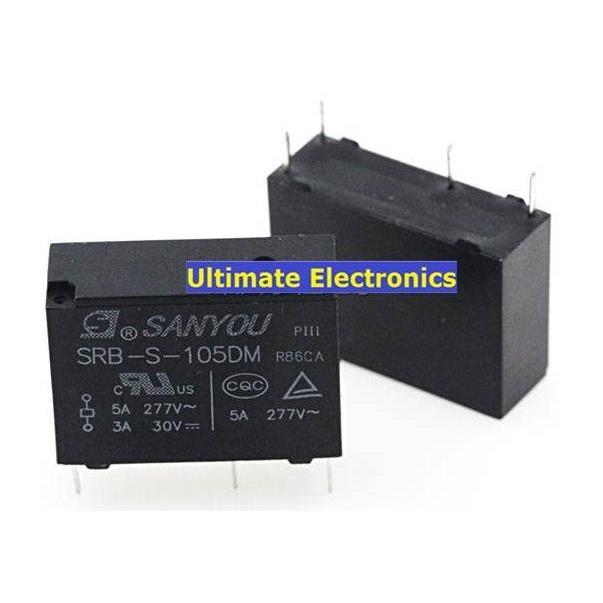 Реле SRB-S-105DM 5VDC 4 pin (заменяет HF46F-5-HS1)