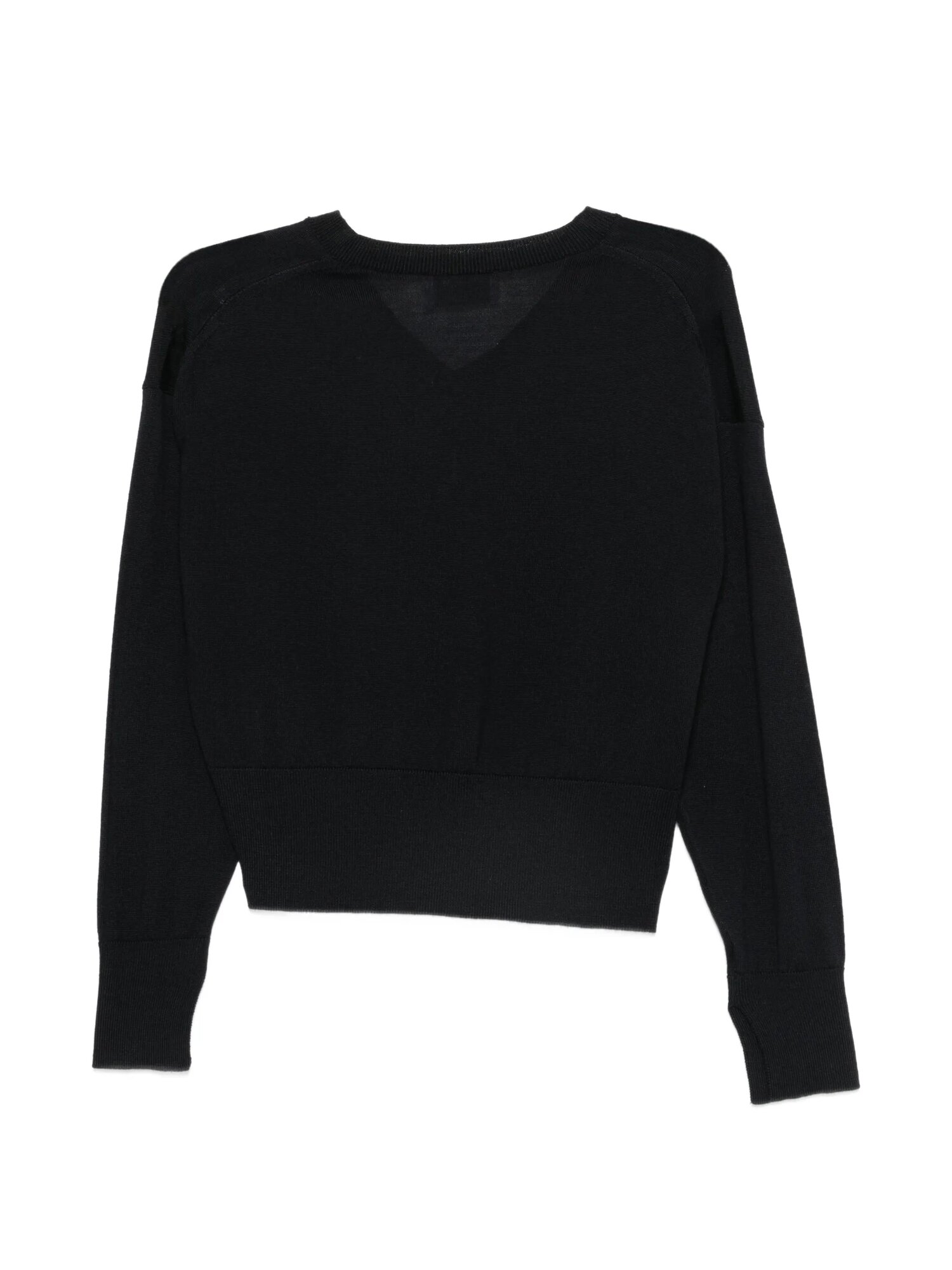 Свитер Daniele Fiesoli V-neck knitted sweater, размер 40, , black — фото 1