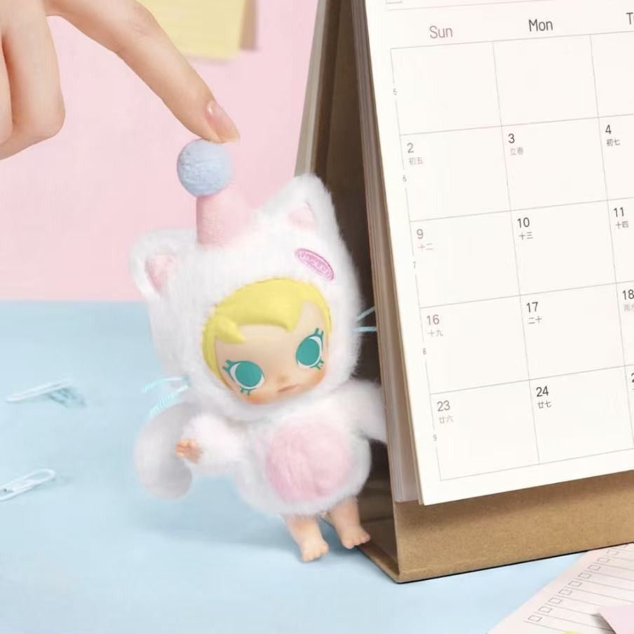 Popmart Baby Molly Pocket Friends Series: Виниловые модные плюшевые милые куклы-бестселлеры