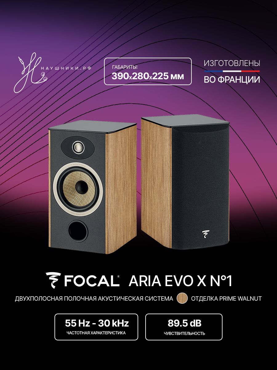 Полочная акустика Focal Aria Evo X № 1 Prime Walnut