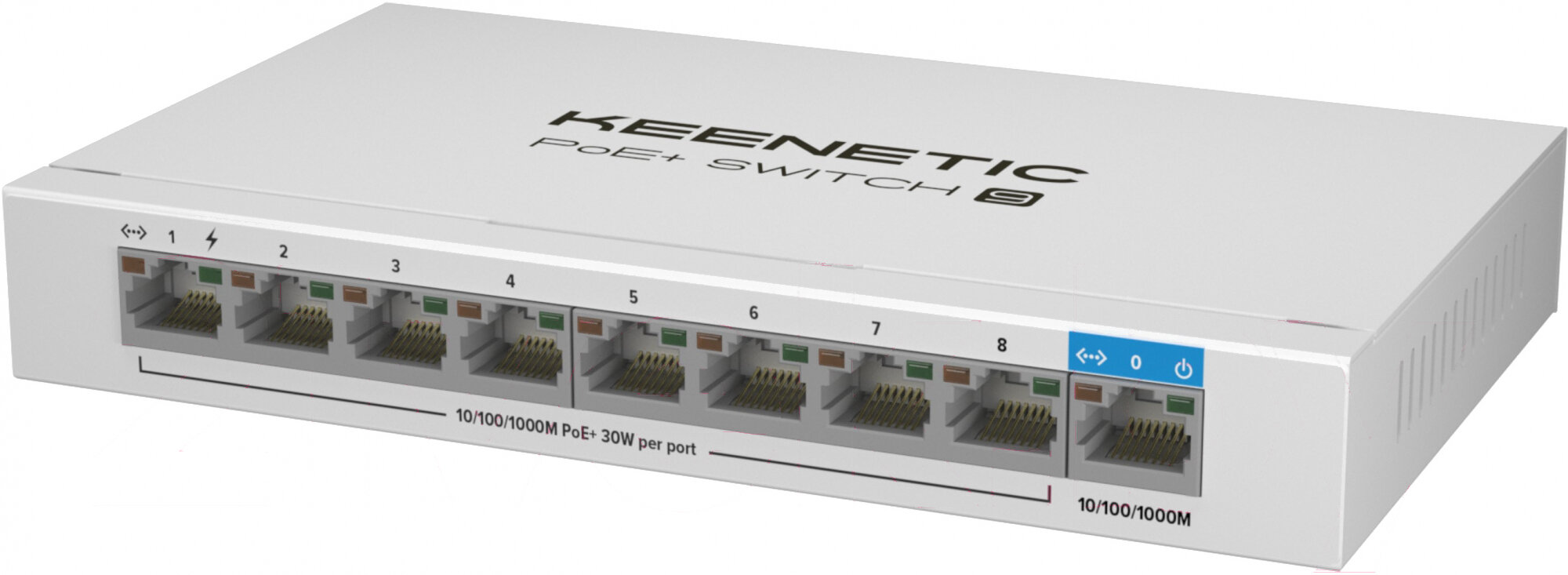 Коммутатор KN-4710 (L2) 9x1Гбит/с 8PoE+ 120W неуправляемый