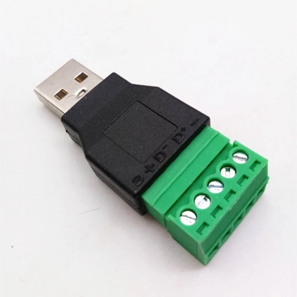 USB разъем Male с винтовым креплением 5pin