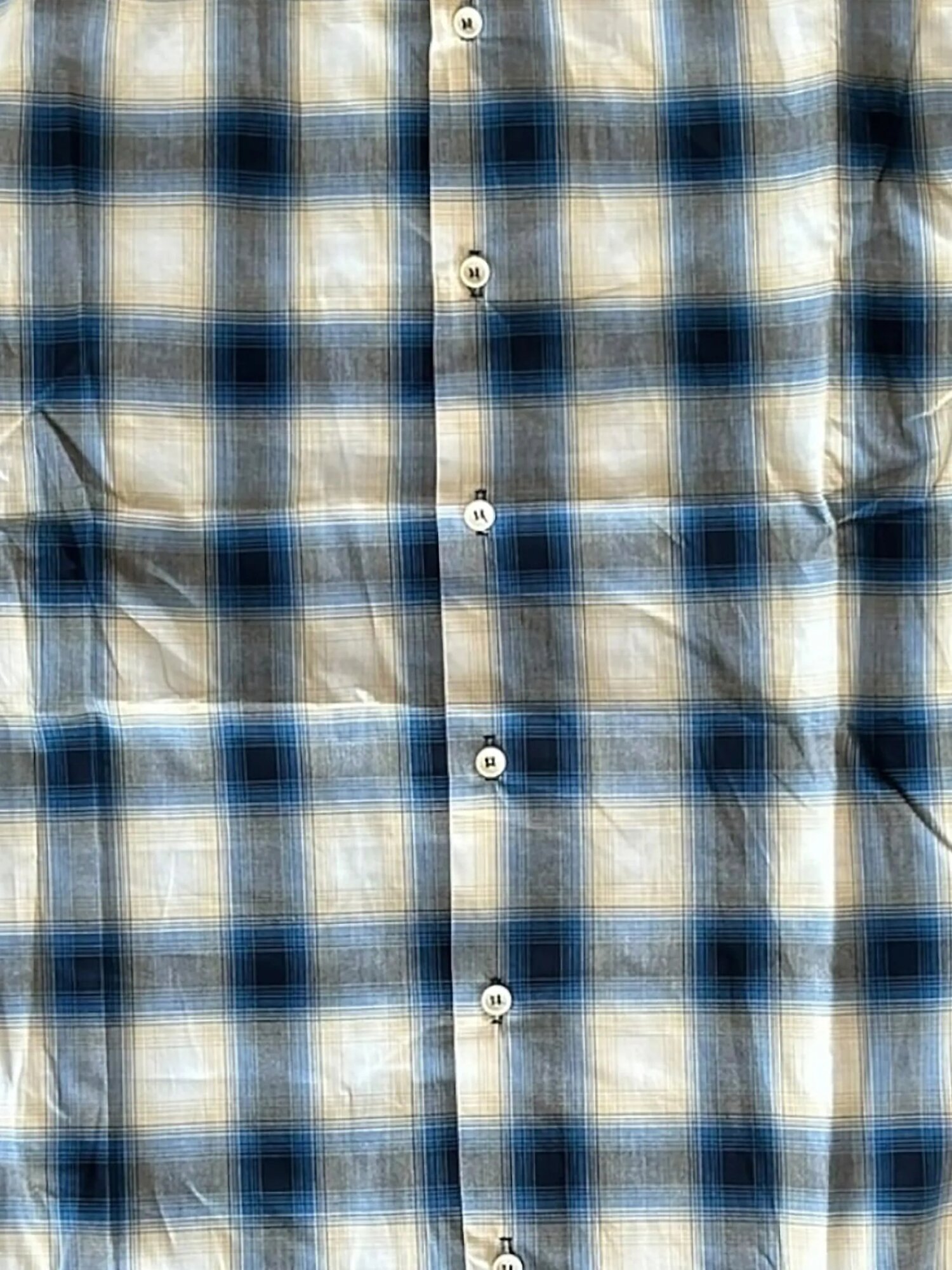 Рубашка Gallery Dept. Dre check-pattern shirt, размер M, синий — фото 1