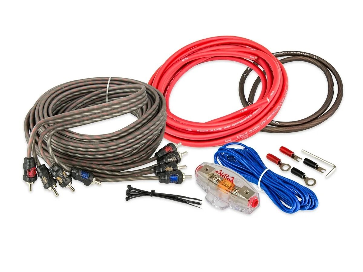 Aura AMP-1408 Комплект кабелей для усилителя 8 AWG