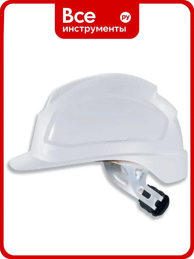 Каска Uvex Феос E-WR, храповик, белая 9770030