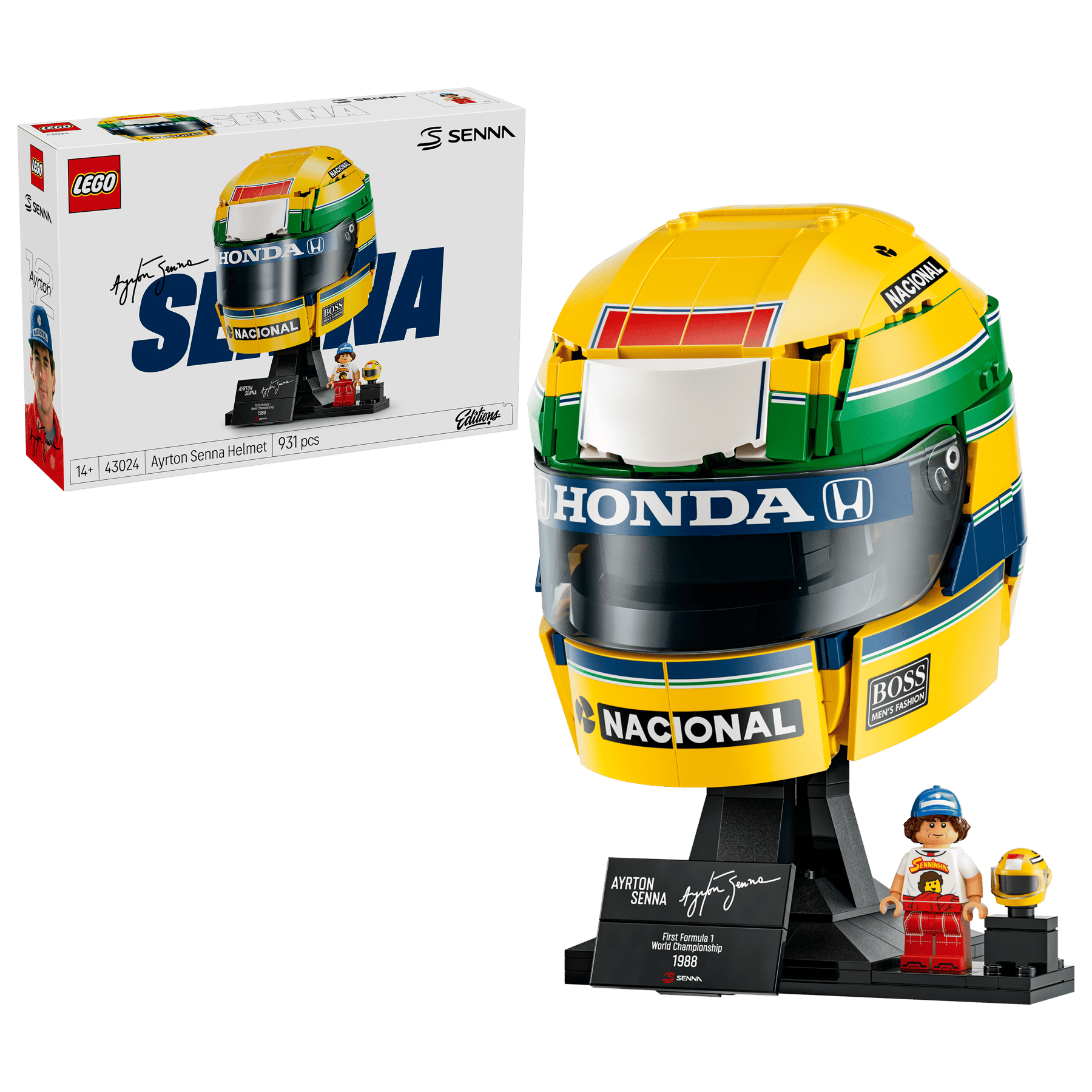 Конструктор LEGO Editions 43024 Шлем Артона Сенны, разноцветный, 921 дет.