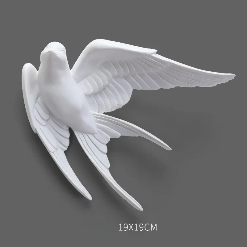 Подвесное украшение "Птица", скандинавский стиль white B swallow