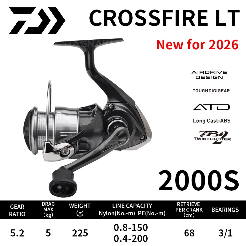 DAIWA Crossfire LT 2000S Безынерционная катушка