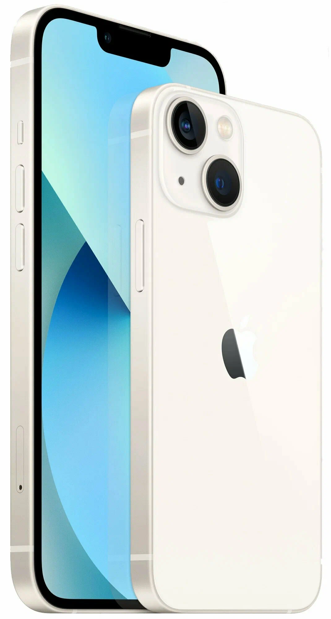 Смартфон Apple iPhone 13 128 ГБ, Dual: 2 nano‑SIM, Белый, Официально авторизовано.