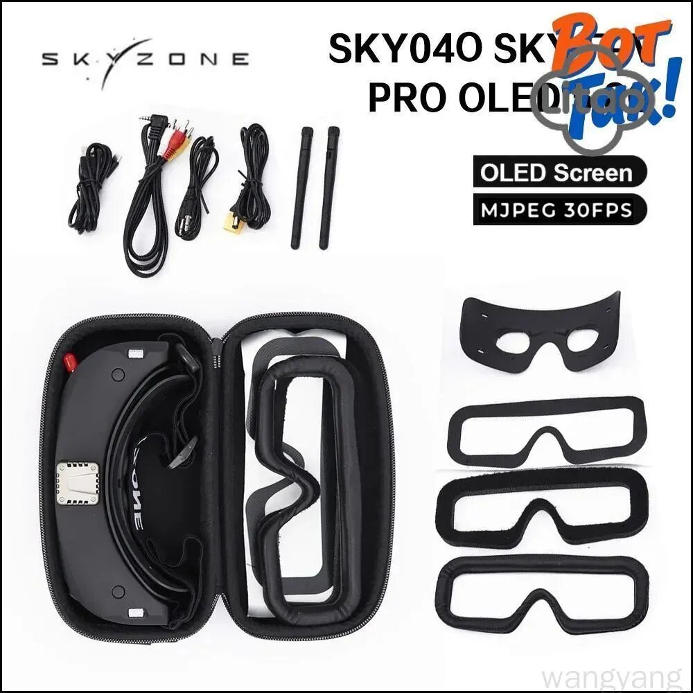 Популярный SKYZONE 04O PRO оснащен парой OLEDдисплеев с высоким разрешением, благодаря чему обеспечивается минимальная задержка для быстрой реакции, и любой момент легко фиксируется.
