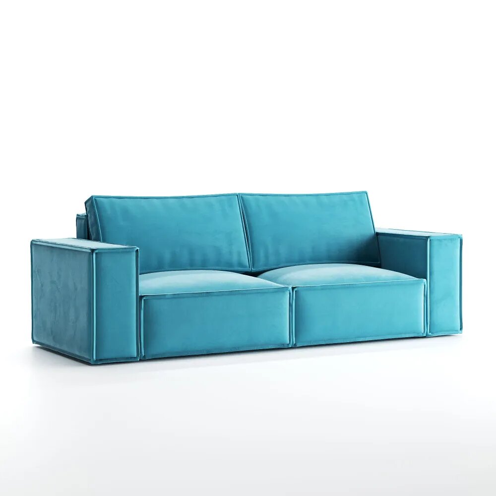Mebel House Shop Прямой диван Лофт Zara Azur 48 в гостиную; Еврокнижка; 240х85х101 см