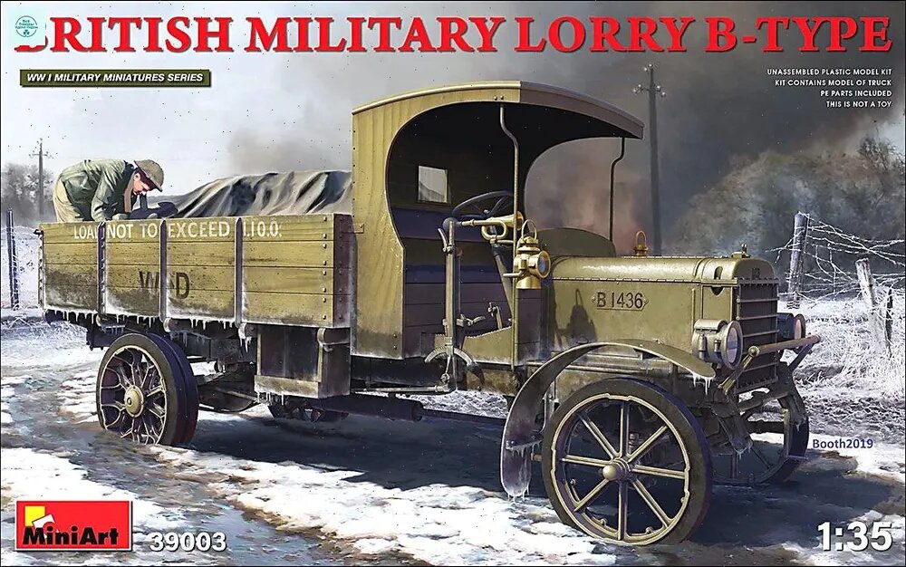 Сборная модель военного грузовика MiniArt 39003 1:35 Тип B (WW I)