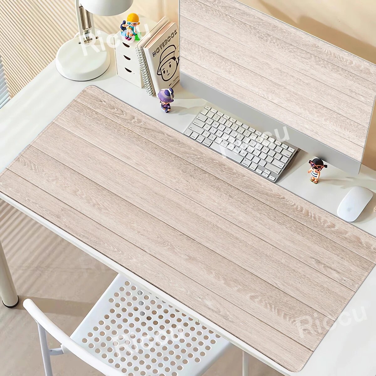 Riccu Коврик для мыши XXL бежевый, Wood-4