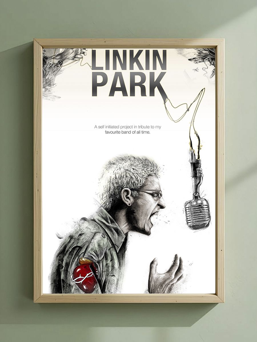 Постер, плакат на стену "Numb - Linkin Park Рок Группа" 42 см х 29,7 см (А3), Без Рамы