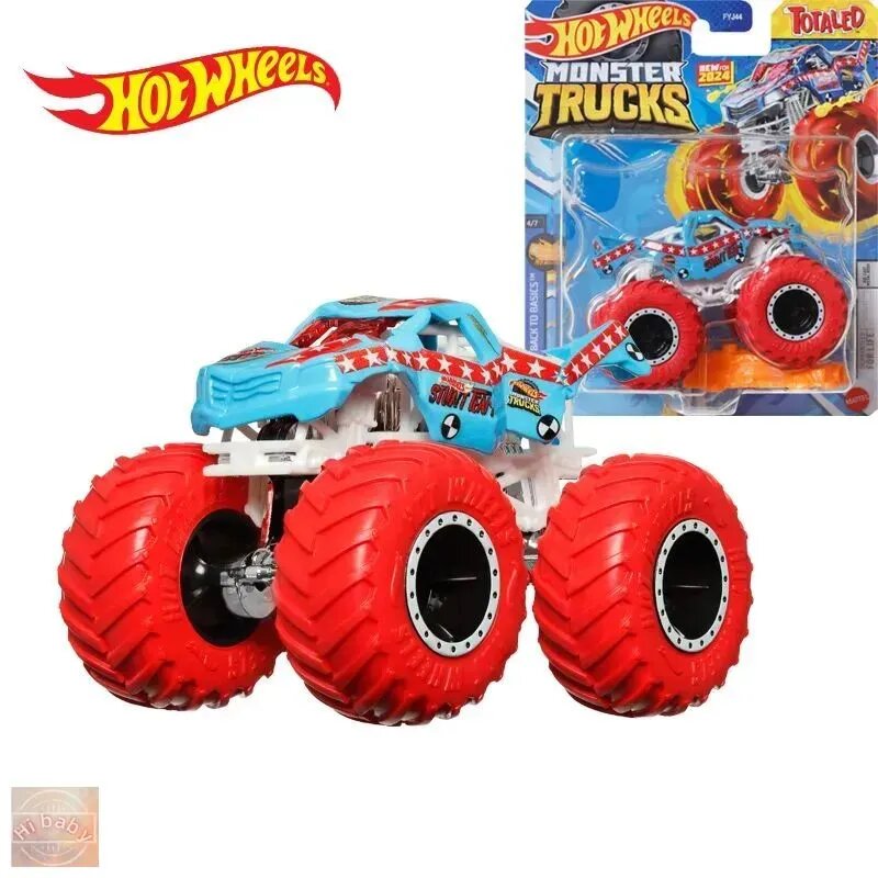 Машинка Mattel Монстр-трак FYJ44 2024 TOTALED, масштаб 1:64, металл, ABS пластик
