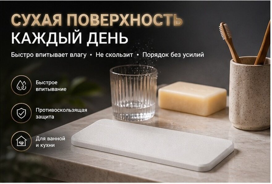 Подставка Для Мыла Из Диатомитового Волокна Белого Цвета 22 50X7 00X0 90Cm