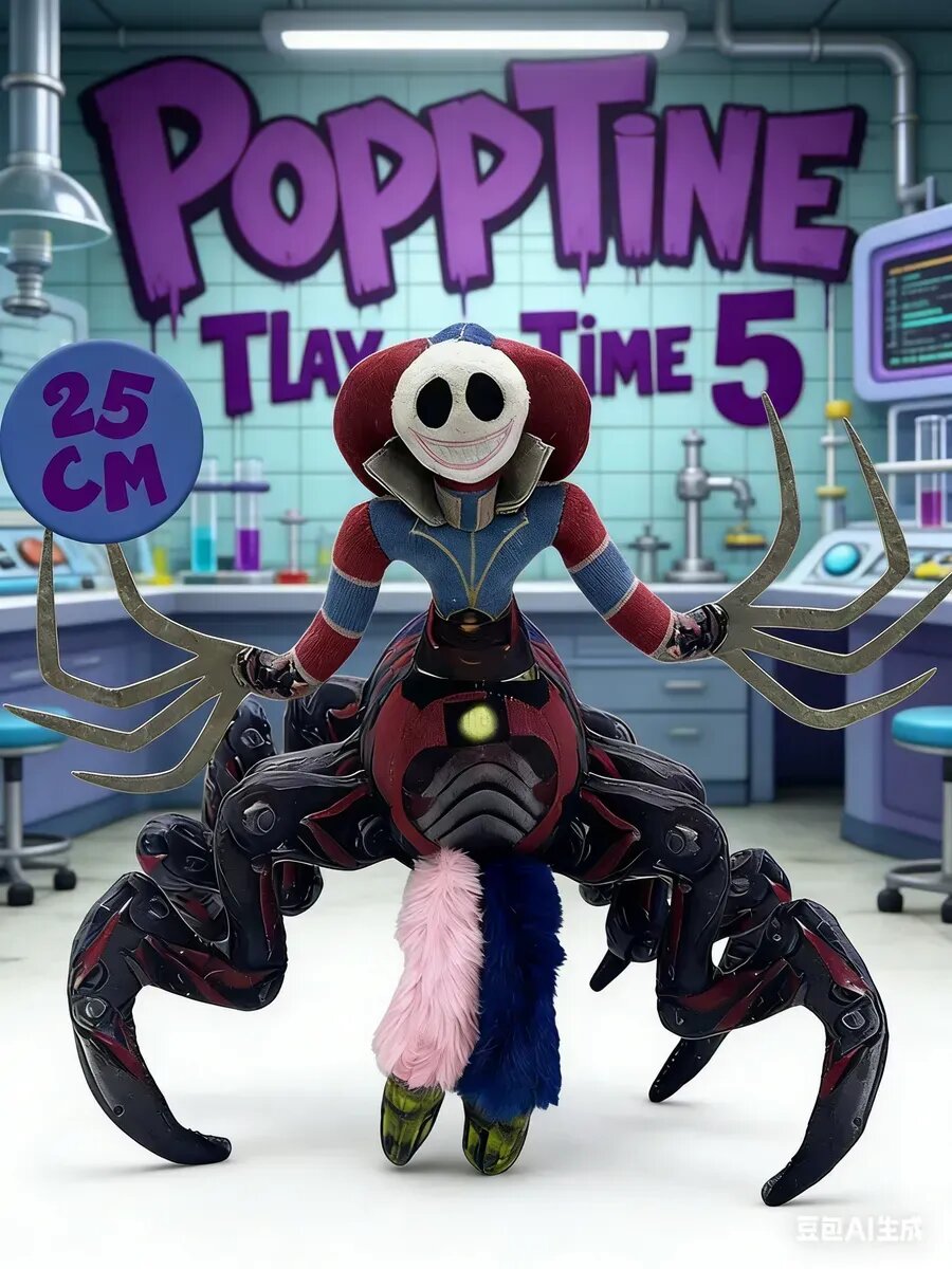 Плюшевая игрушка-перевертыш Poppy Playtime, двусторонняя