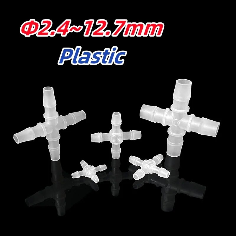Пластиковые крестовые соединители Pagoda 4-х сторонние Φ2.4~12.7 мм 5.6mm-1pcs