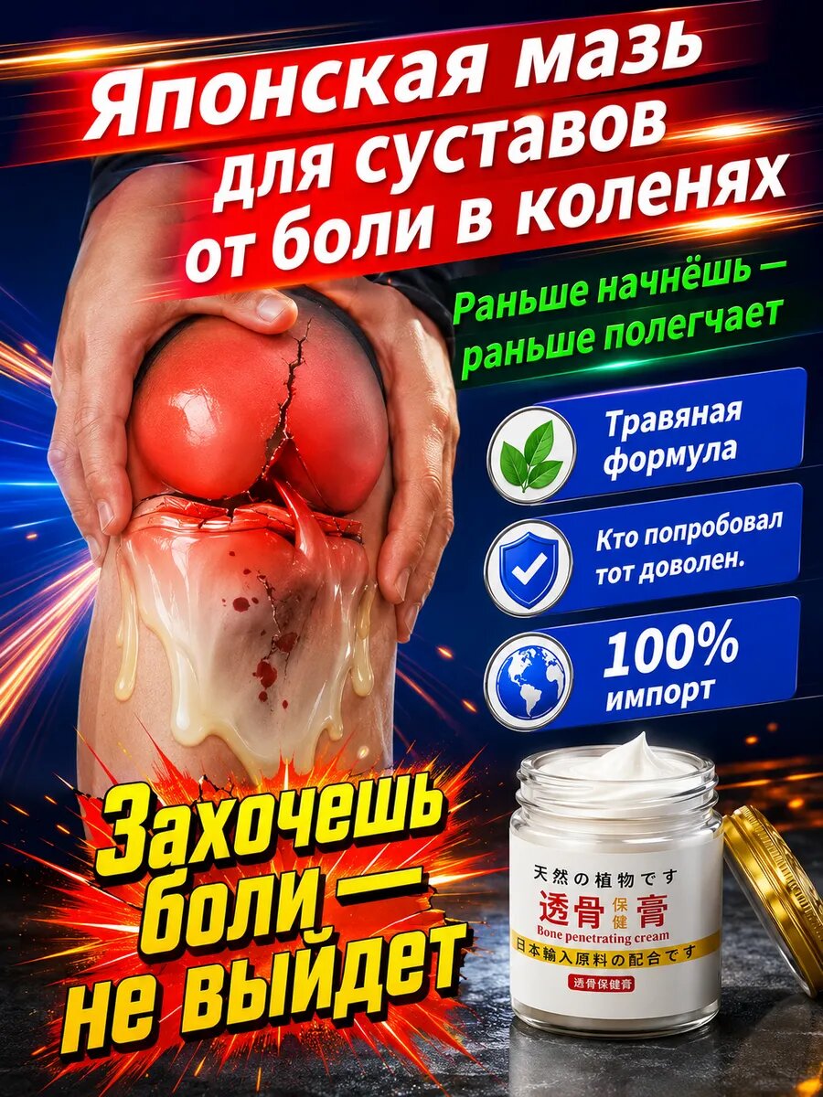 Японская мазь от боли в суставах,50g
