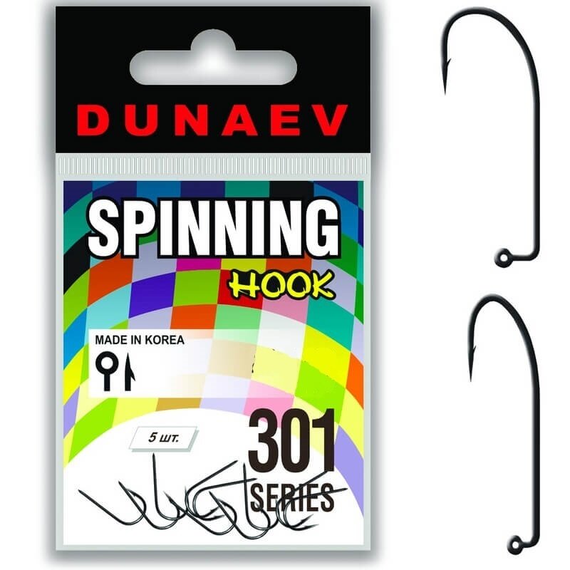 Крючки одинарные Dunaev JIG 301 #02 (5 шт/уп)