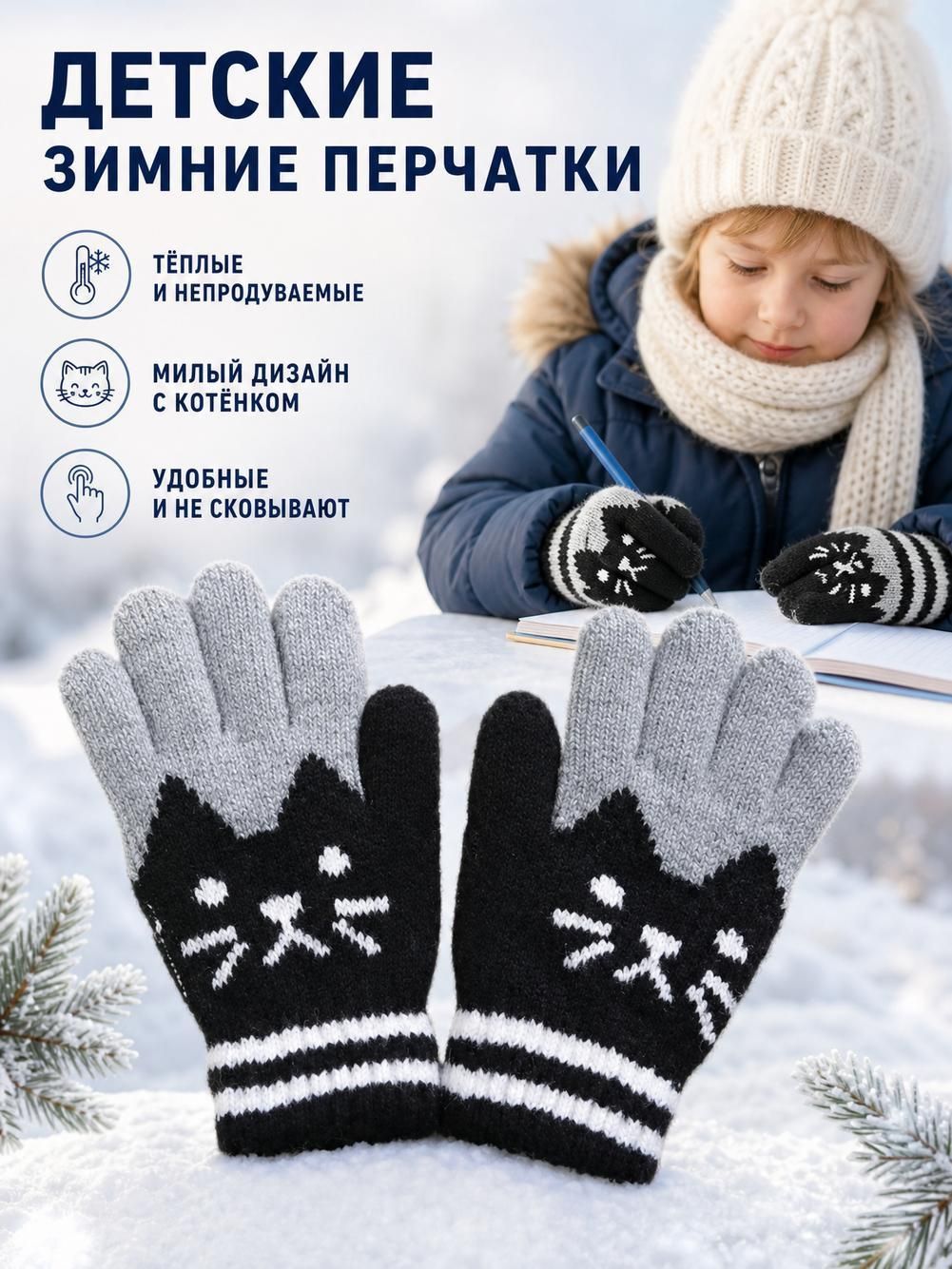 Варежки для девочек