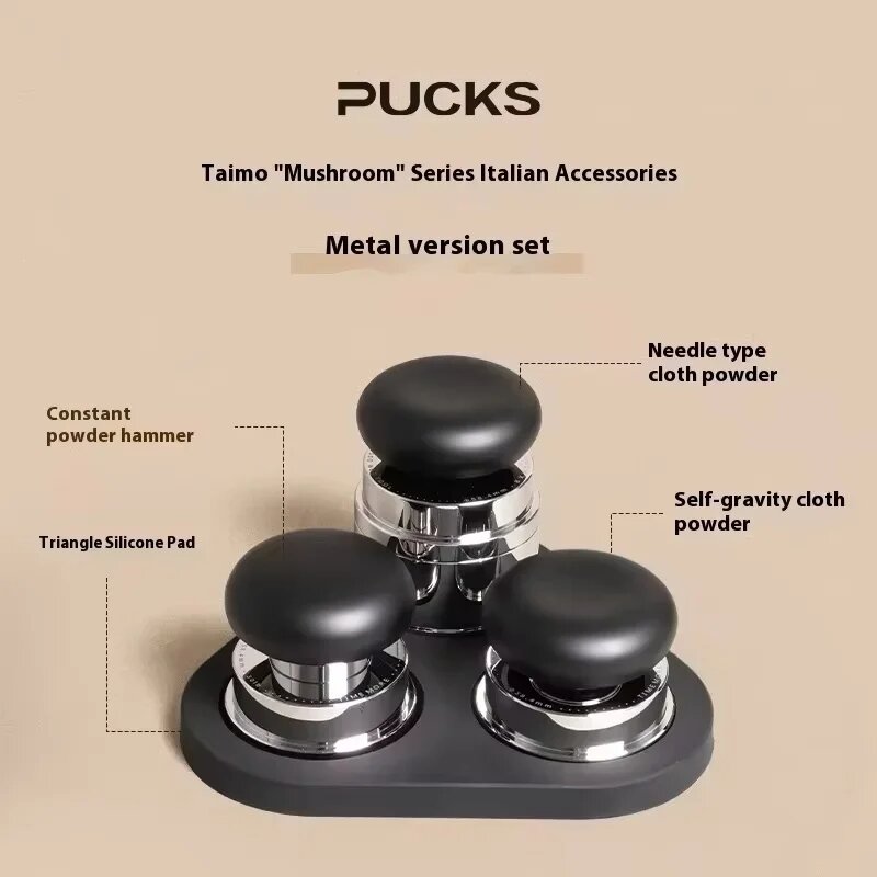 TIMEMORE Mushroom Series Темпер для кофе 58.4 мм Черный, Metal Set