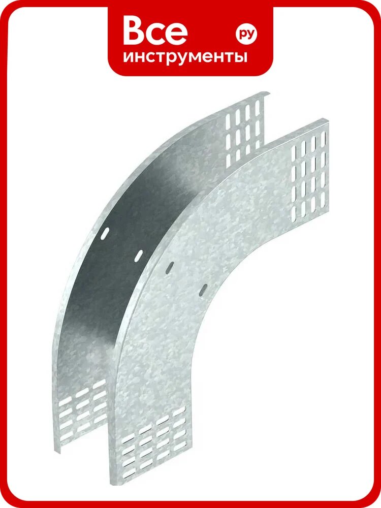 Секция угловая 90 внешняя OBO Bettermann RBV 110 F FT, для листовых лотков, h=110 мм, B=100 мм, сталь, горячий цинк 7007468
