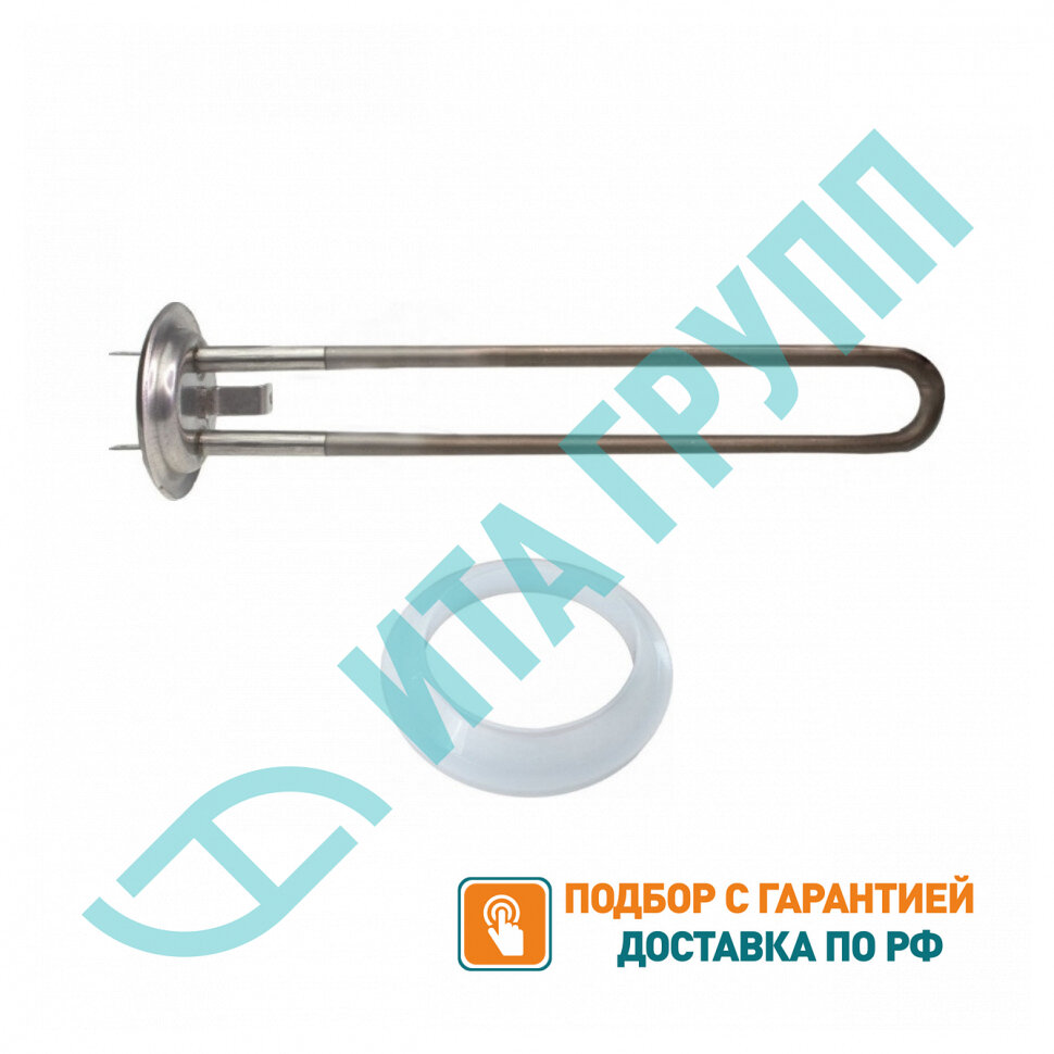Комплект ТЭН 0,7кВт (700Вт) RF для водонагревателя Thermex RZB, IF, ID, Garanterm, под анод М4, нерж. + прокладка + анод, 40046K1