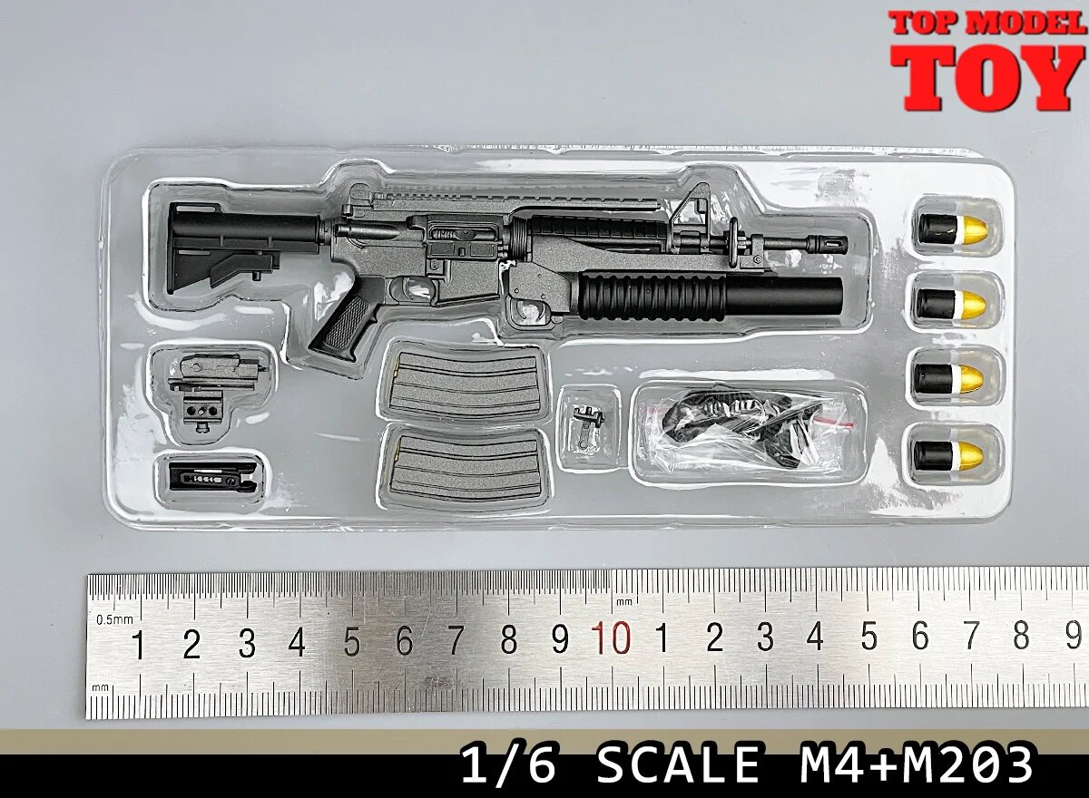 1/6 M4 M203 модель пистолета, серый