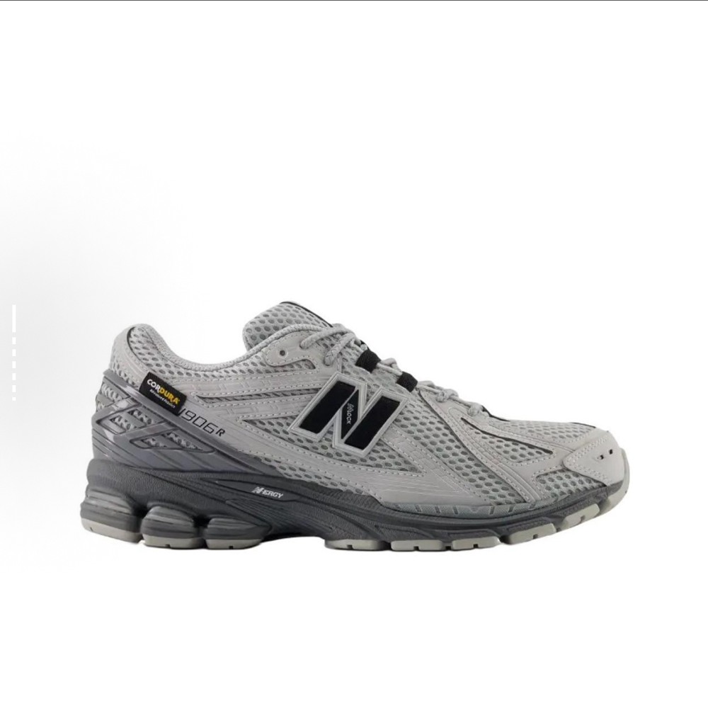 Кроссовки 1906R,2025-2026, New Balance 1906R, Sports, натуральная кожа, влагонепроницаемые, быстрая система шнуровки, мужчины, женщины, классический, беговые, EU, серый, EU41.5,41.5