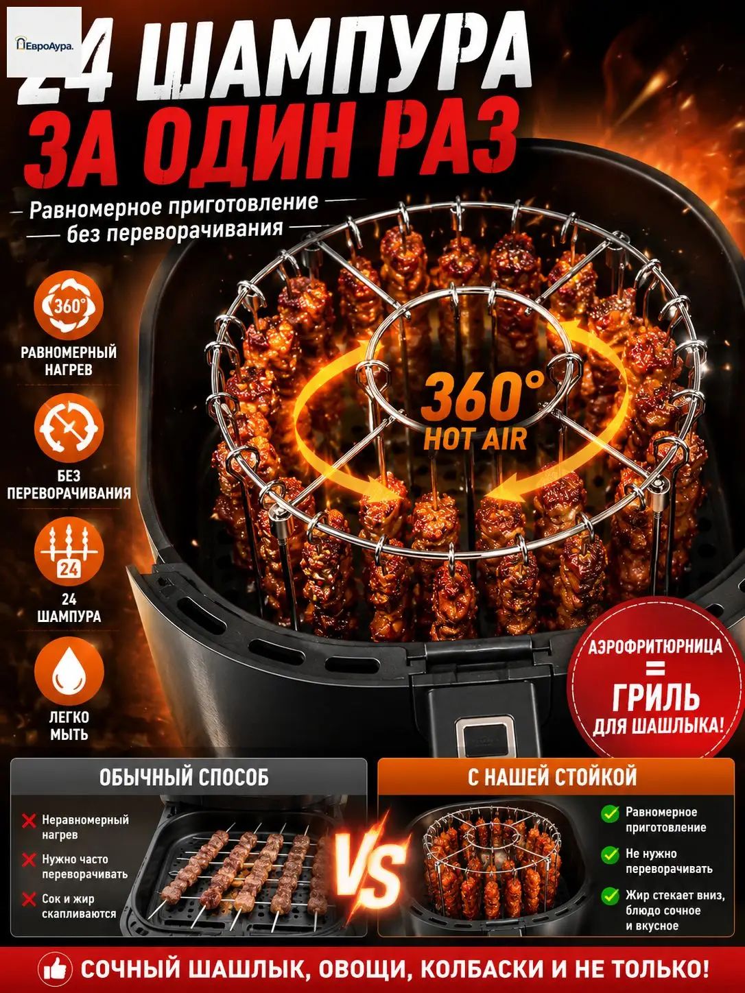 Подставка для шампуров — фото 1