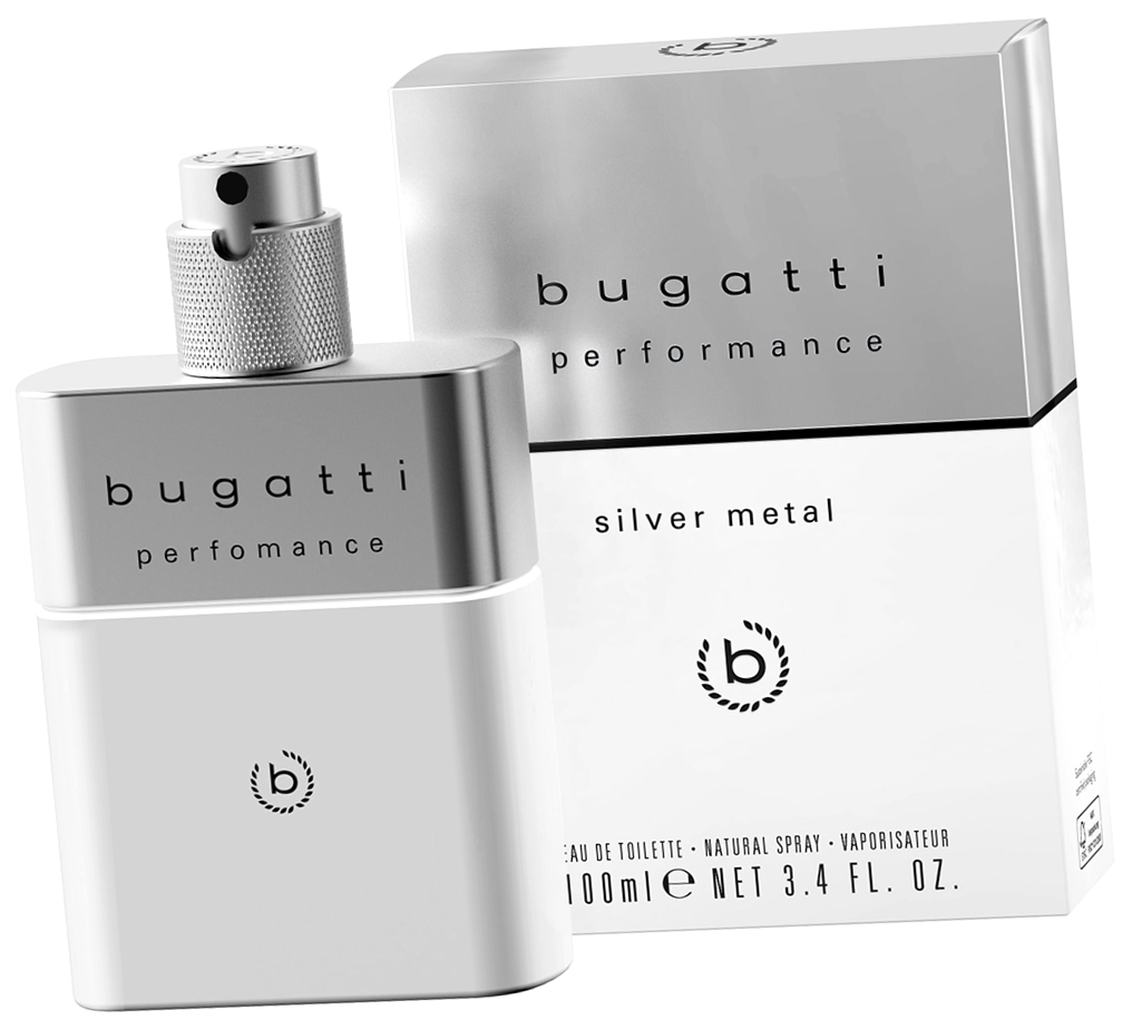 Одеколон мужской Бугатти Фейшн Перфоманс Сильвер Метал 100 мл - Bugatti Fashion Performance Silver Metal
