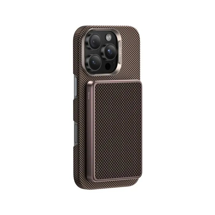 Кевларовый внешний аккумулятор Benks MP17 ArmorGo, 10000mAh Qi2 (MAGSAFE) ArmorTint - цвет золотой (Gold)