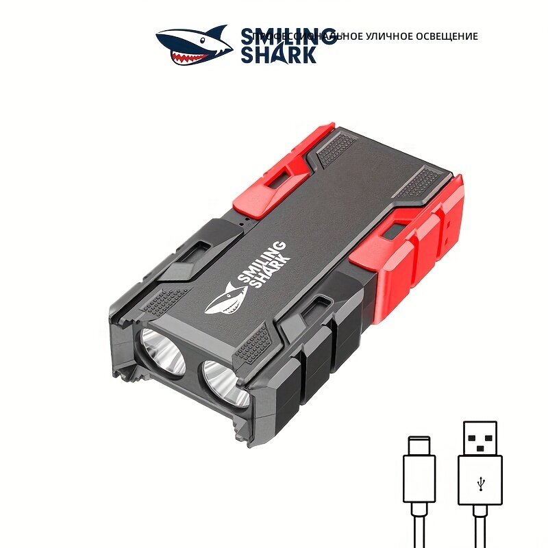 Перезаряжаемый светодиодный фонарик EDC с двумя светодиодами, USB Type-C, портативный мини-фонарь с функцией повербанка для кемпинга и аварийного освещения, модель SD-0712A