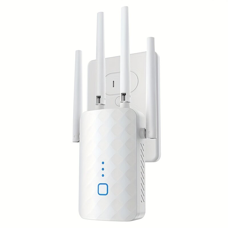 Усилитель Wi-Fi повторитель, покрытие до 9860 кв. футов, до 60 устройств, порт Ethernet, быстрая настройка, белый