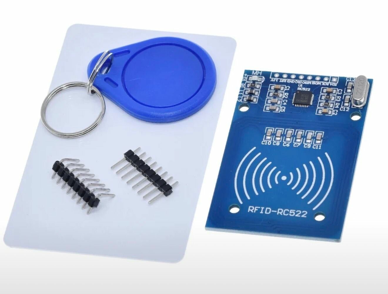 RFID-модуль RC522 mini Kits S50 13,56 МГц 6 см с метками SPI для записи и чтения для arduino uno 2560