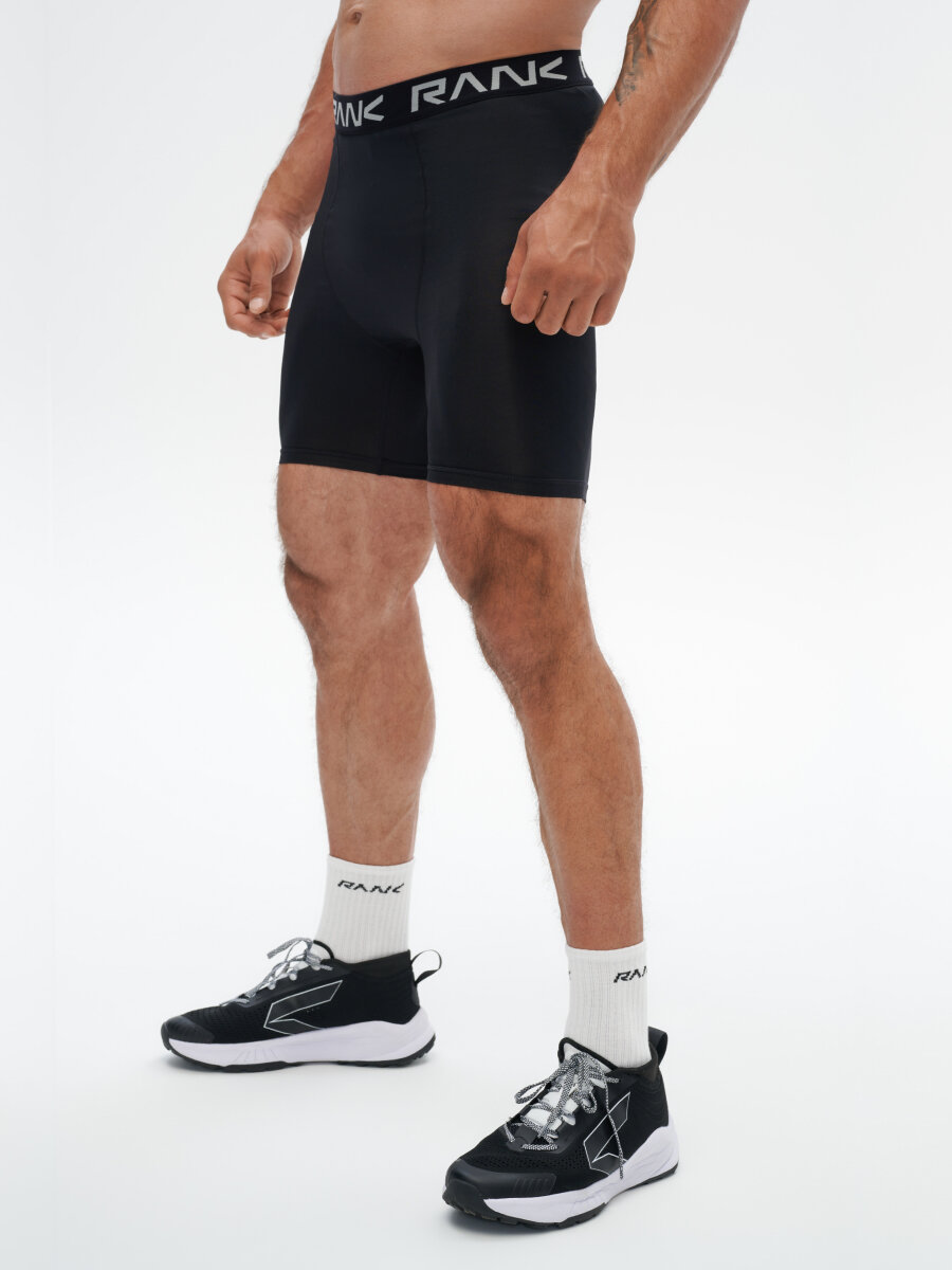 Шорты спортивные RANK Compression Shorts, размер XXL, черный — фото 1