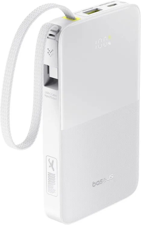 Внешний аккумулятор (Power Bank) BASEUS EnerFill FC51 Bipow2 Pro Digital, 10000мAч, белый