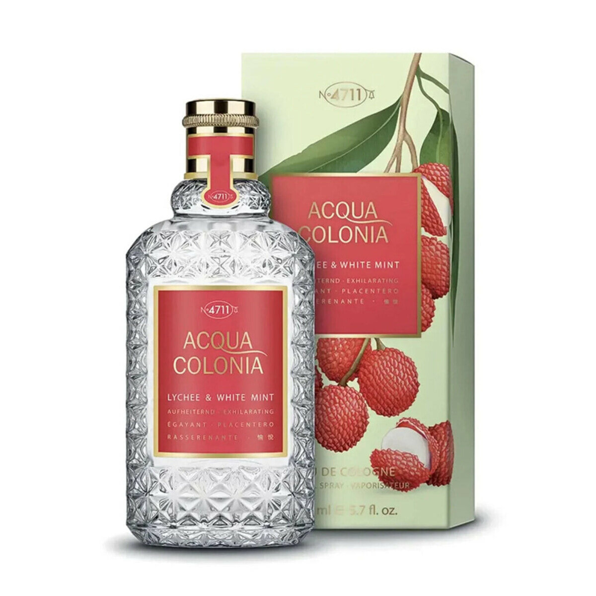 Одеколон 4711 Acqua Colonia Lychee & White Mint цветочный фруктовый аромат, 100 мл
