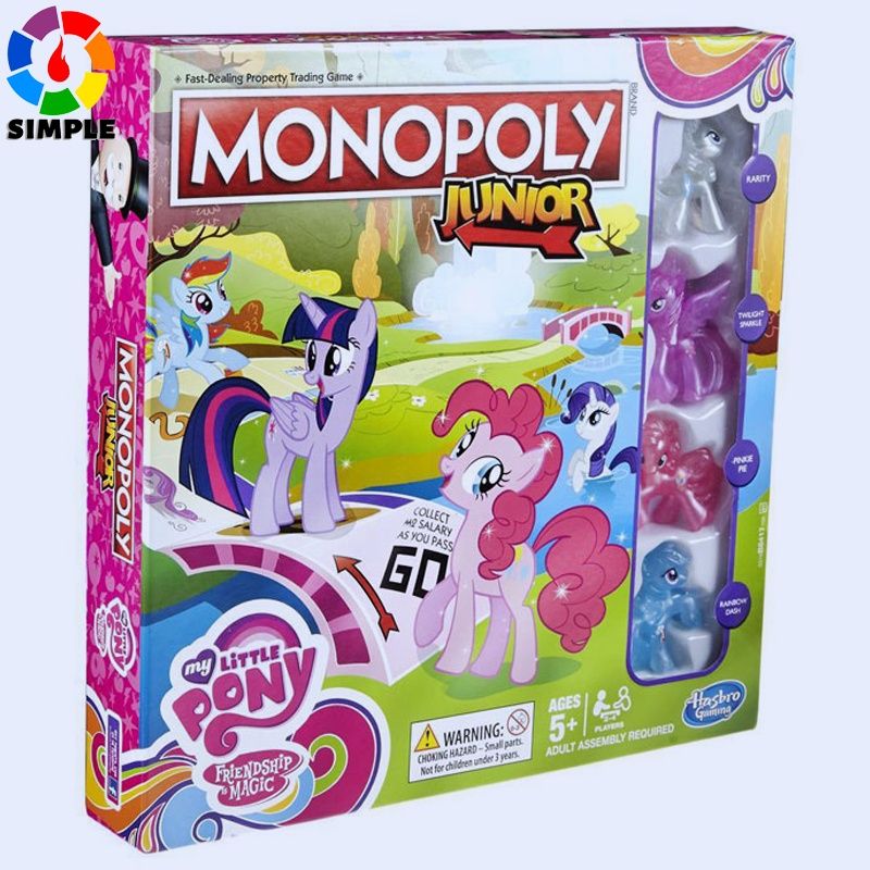 Monopolu Junior My Little Pony Friendship is Magic Edition Game Карточная игра Настольная игра