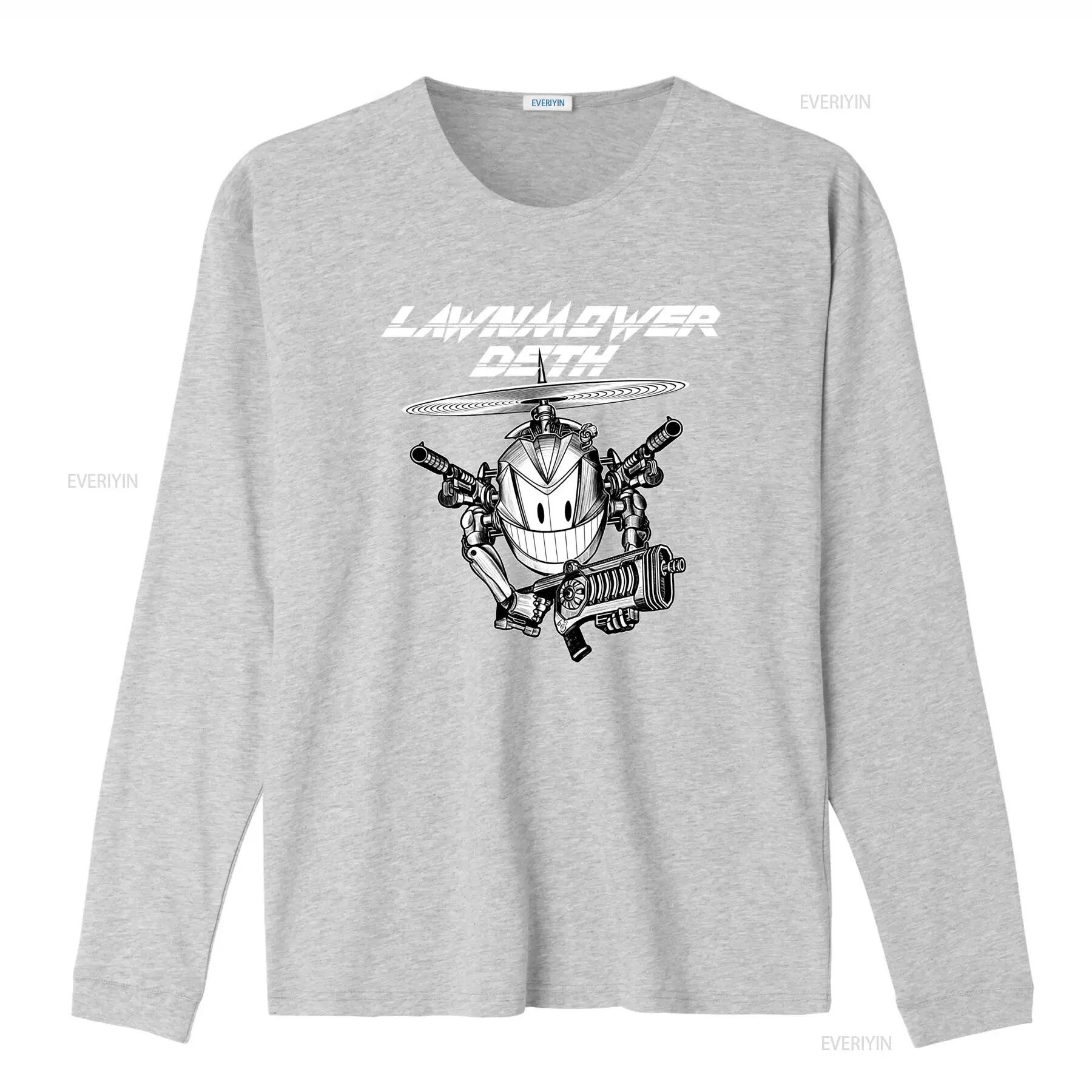 Футболка Lawnmower Deth Classic Cob Black Серый, L, gray long sleeves