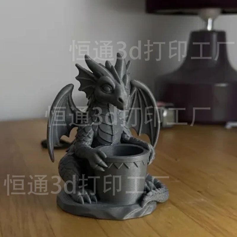 Новинка для трансграничной торговли: 3D-печатный фэнтезийный цветочный горшок в форме дракона из серии «Дракон», креативное настольное украшение-подарок.