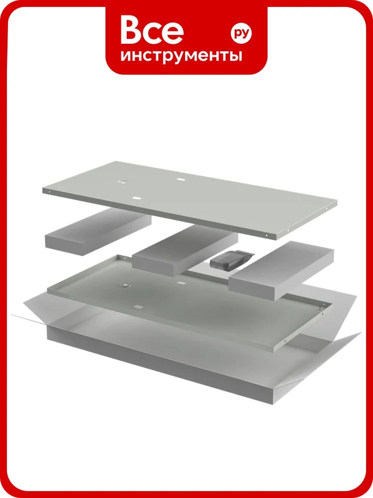 Комплект стенок боковых ITK LINEA N 800мм, для шкафа, 24U, серый LN35-24UX8-X