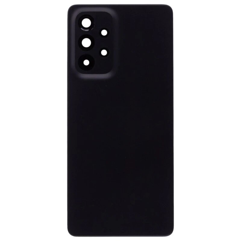 Задняя крышка для Samsung A536 Galaxy A53 5G (черный) (в сборе со стеклом камеры)