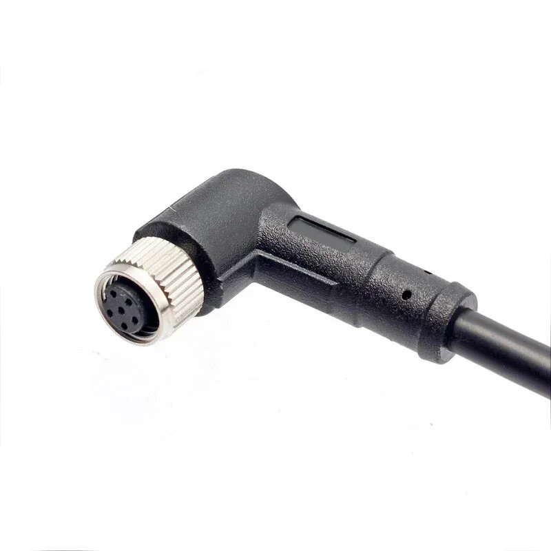 M8 8Pin Разъем датчика, PUR Shield Cable, 1m Angle female