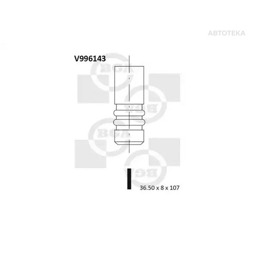 Клапан впускной BGA V996143