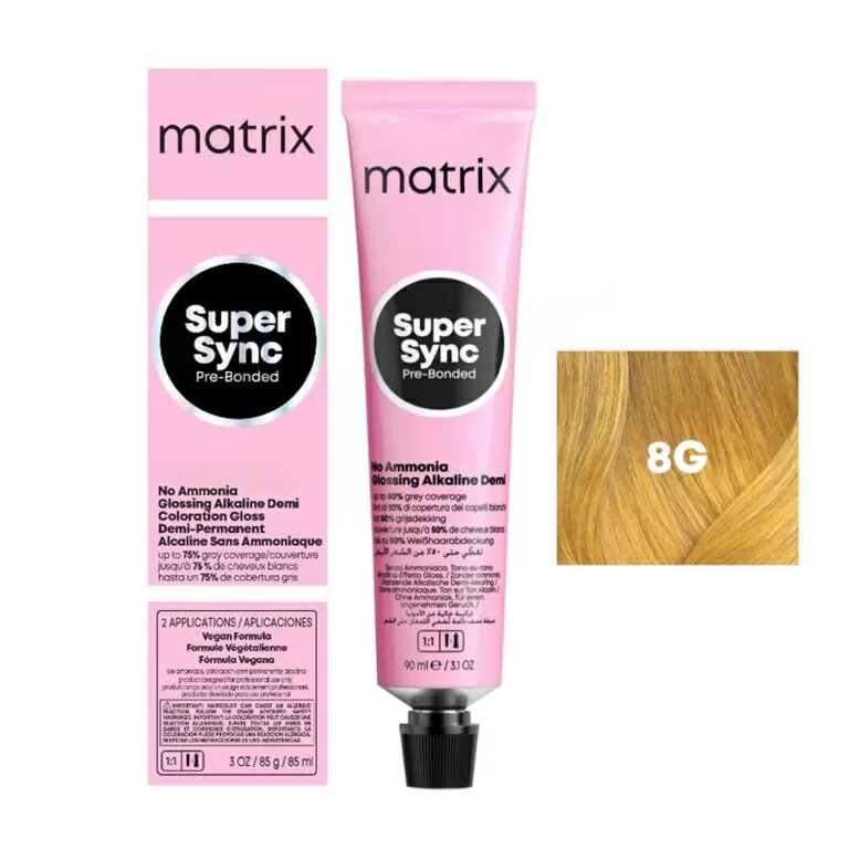 Matrix Краска для волос Super Sync Pre-Bonded 8G 90 мл 90 мл