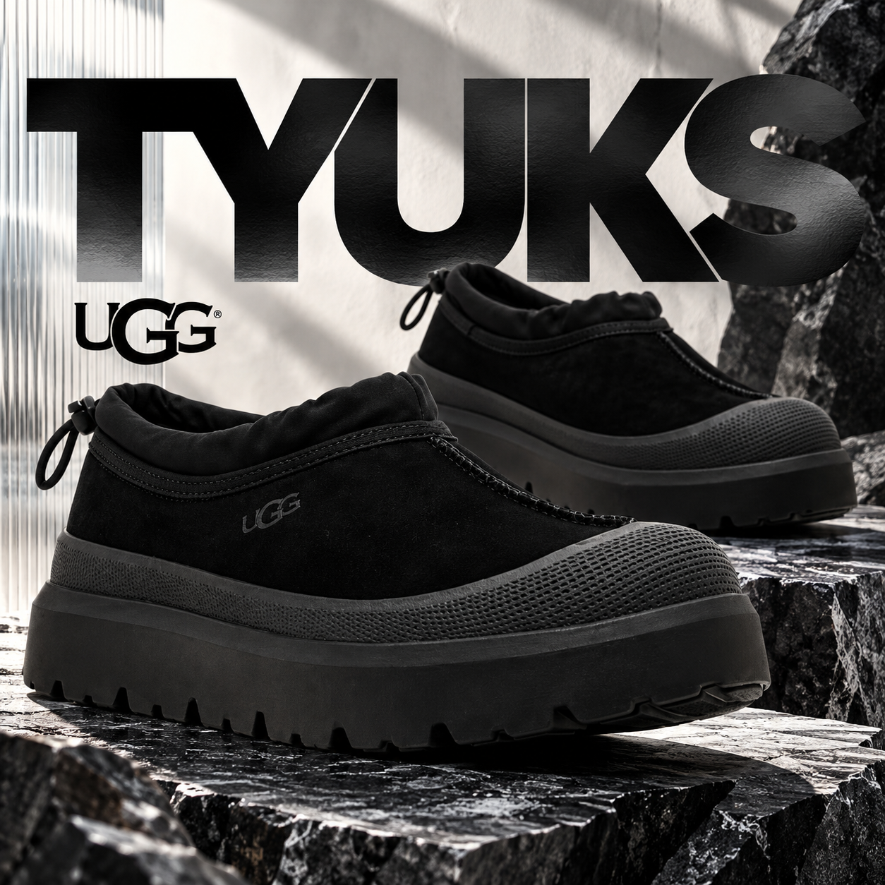 Угги UGG Ugg Tasman Weather Hybrid Slipper "Black"