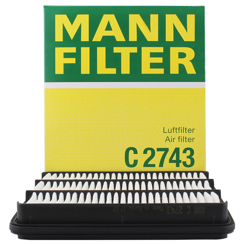 Фильтр воздушный MANNFILTER C2743 совместимый с Chevrolet Epica 1.8L/2.0L и Chery V5 Dongfang Zhi Zi Qiyun 5