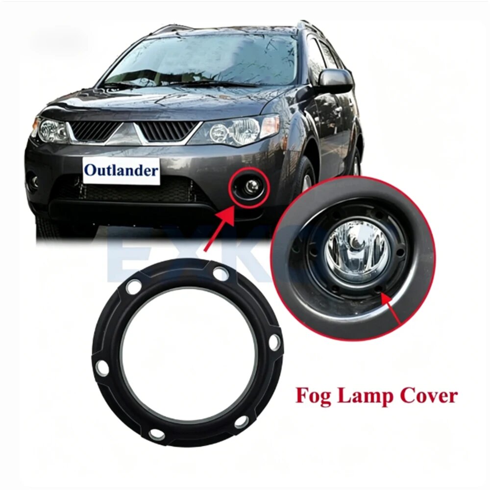 2 шт. крышка передней противотуманной фары для Mitsubishi Outlander II 2006-2012 CW5W CW6W CW7W CW8W 6400A739